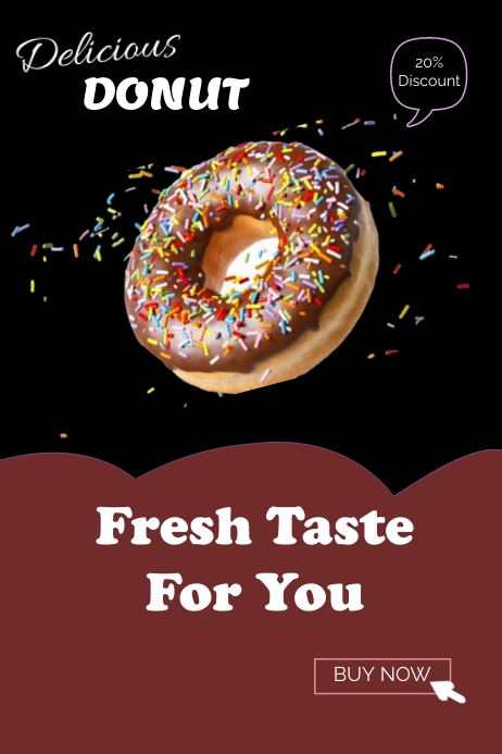 Delicious Donut Template | PosterMyWall