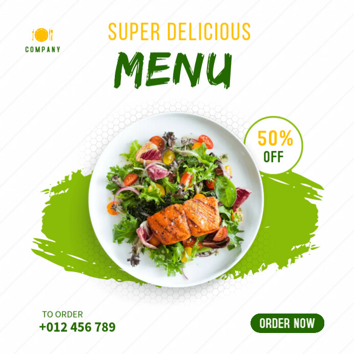 Delicious Food Banner Template | PosterMyWall