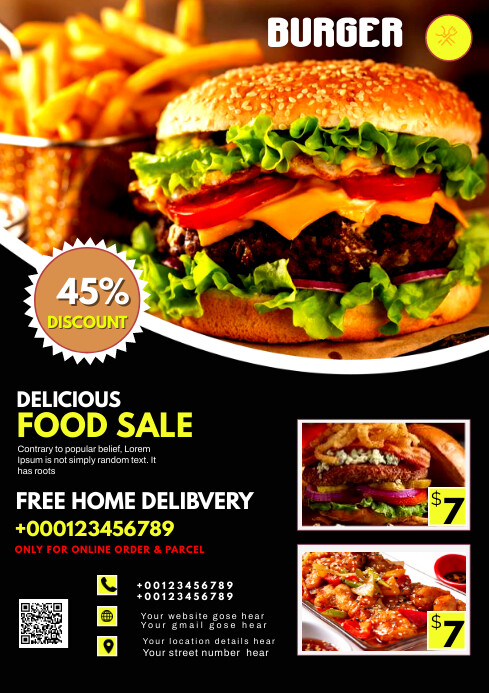 delicious food Template | PosterMyWall