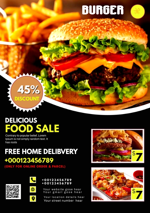 delicious food Template | PosterMyWall