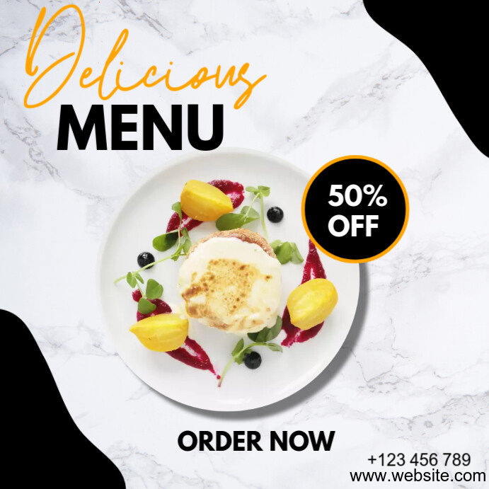 Delicious food design Template | PosterMyWall