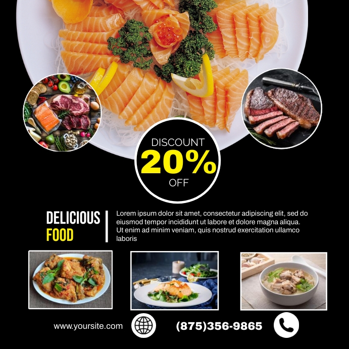 Copy of Delicious Food Discount | PosterMyWall