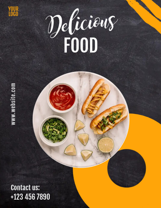 Delicious Food Flyer Template | PosterMyWall