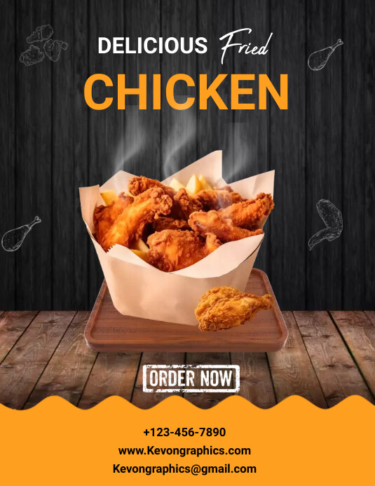 Delicious food flyer template | PosterMyWall