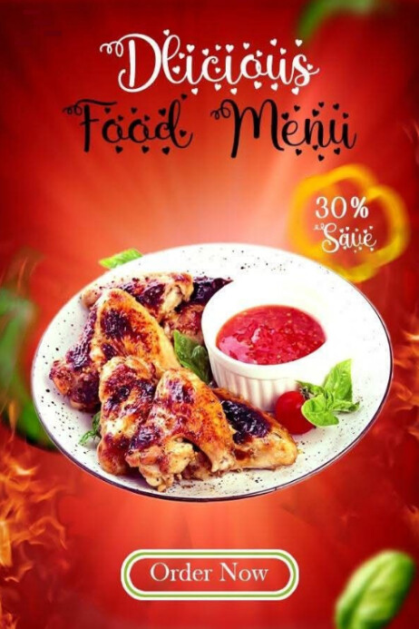 Delicious food flyers Template | PosterMyWall