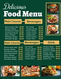 Food Menu Ads Template | PosterMyWall