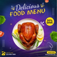 Delicious Food Menu Template | PosterMyWall