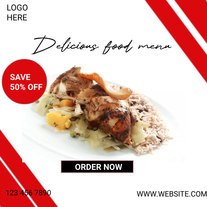 Plantilla de Delicious food menu | PosterMyWall