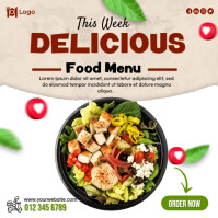 Delicious Food Menu Template | PosterMyWall