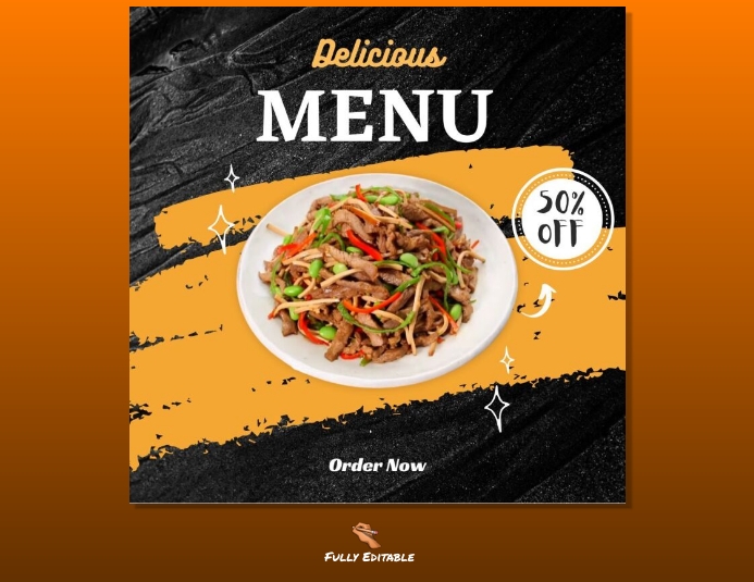 Delicious food menu Template | PosterMyWall