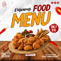 Delicious Food Menu Template | PosterMyWall