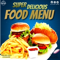 Delicious Food Menu Template | PosterMyWall