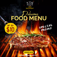 Delicious Food Menu Template | PosterMyWall