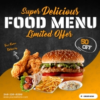 Delicious Food Menu Template | PosterMyWall