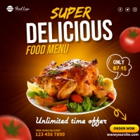 Delicious Food Menu Template | PosterMyWall