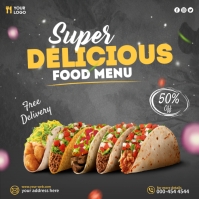 Delicious Food Menu Template | PosterMyWall