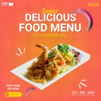 Delicious Food Menu Template | PosterMyWall