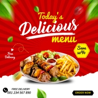 Delicious Food Menu Template | PosterMyWall