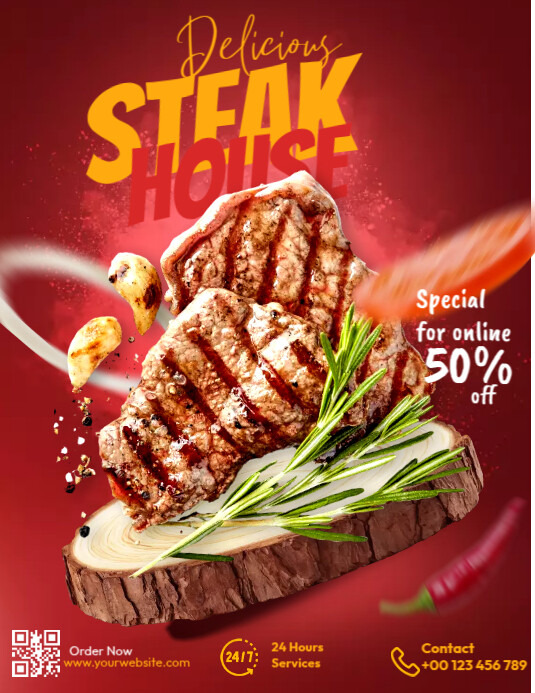 Copy of Delicious Food Menu | PosterMyWall