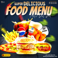 Delicious Food Menu Template | PosterMyWall