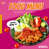 Delicious Food Menu Template | PosterMyWall