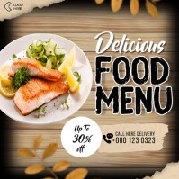 Delicious Food Menu Template | PosterMyWall