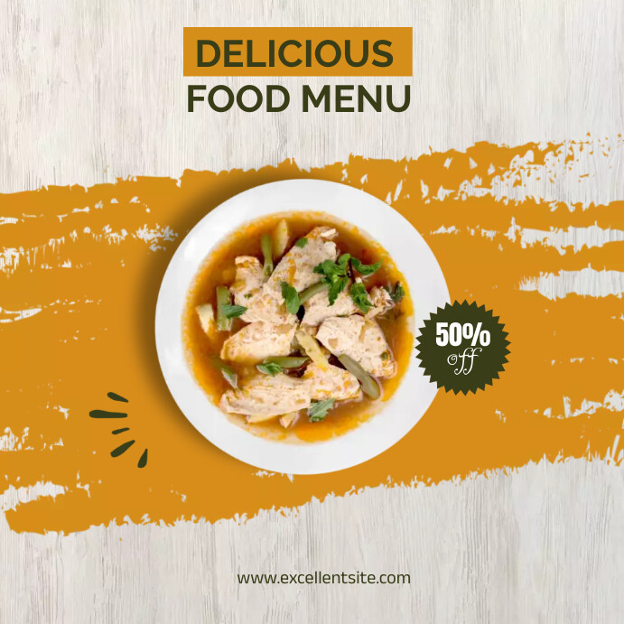 Delicious Food menu Template | PosterMyWall