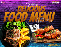 Delicious Food Menu Template | PosterMyWall