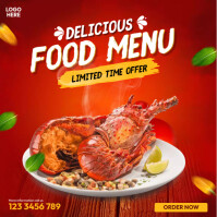 Delicious Food Menu Template | PosterMyWall