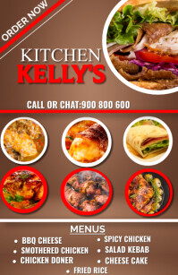 Professional Restaurant Fast Food Menu Flyer (us Letter) Template ...