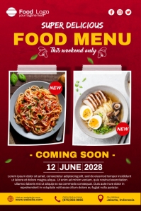 Delicious Food Menu Ads Template | PosterMyWall