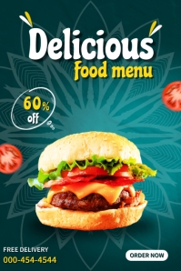 Delicious Food Poster Template | PosterMyWall