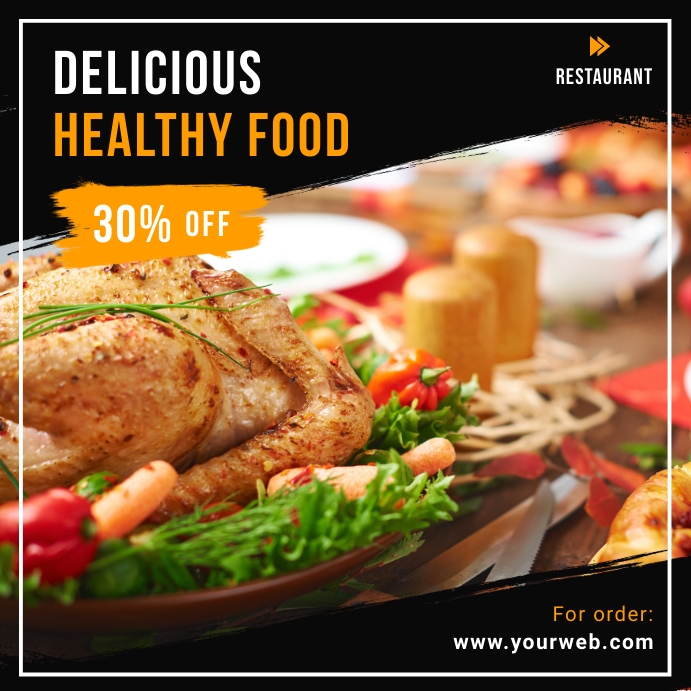 Delicious Food Menu Template | PosterMyWall