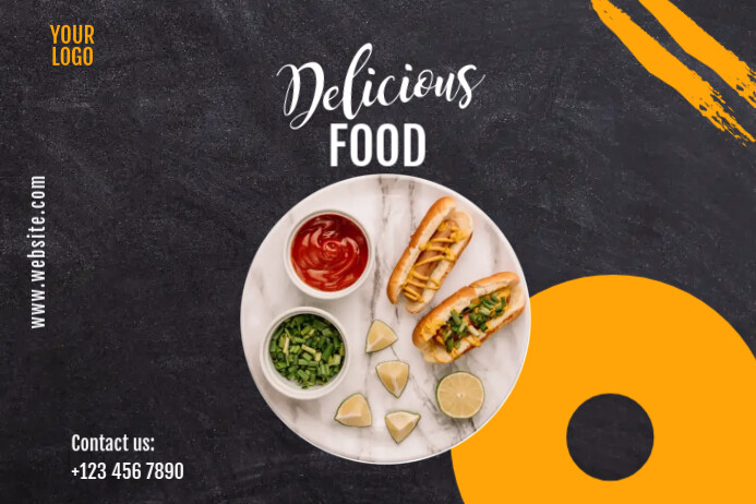 Delicious Food Poster Template | PosterMyWall