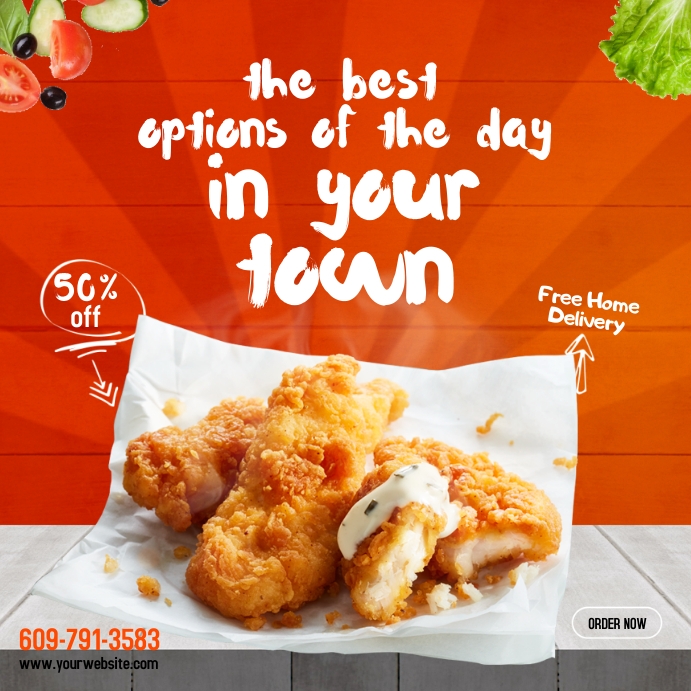 Copy of delicious food social media post design | PosterMyWall