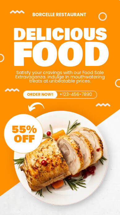 delicious food template | PosterMyWall