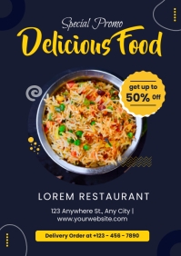 Delicious Food Flyer Template | PosterMyWall