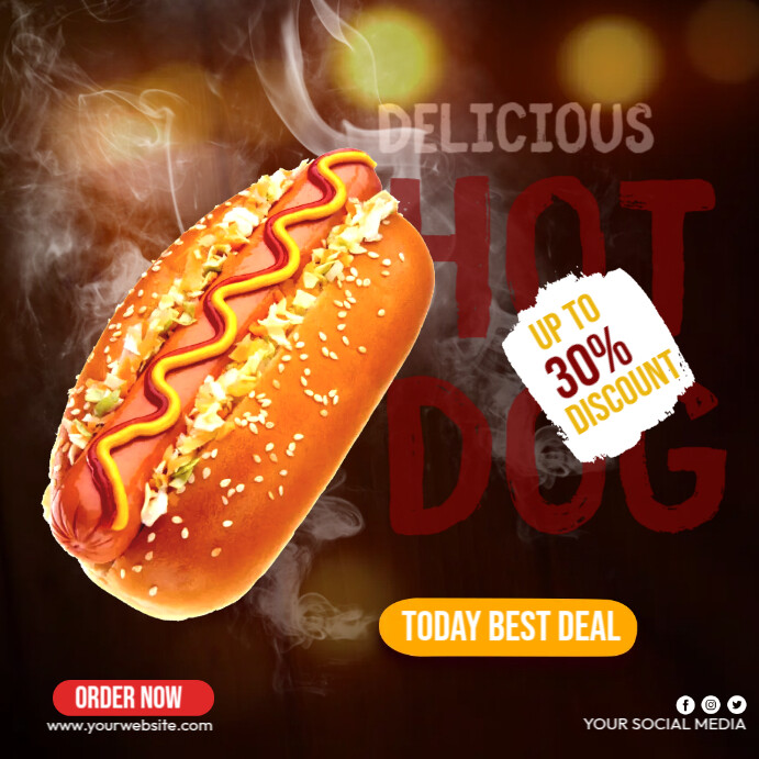 Delicious Foods Menu Template | PosterMyWall