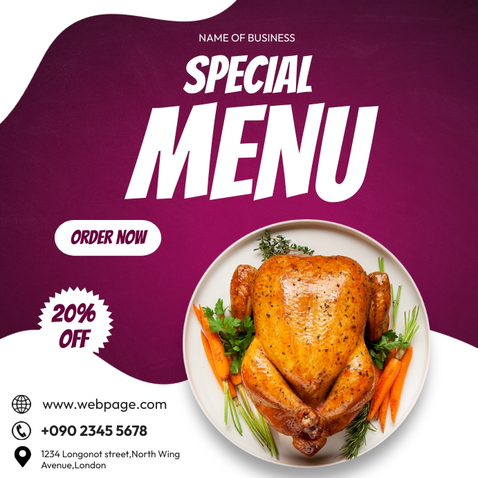 SPECIAL MENU FLYER Template | PosterMyWall