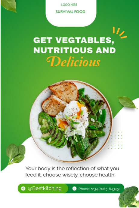 Delicious Kitching Food Poster Template | PosterMyWall