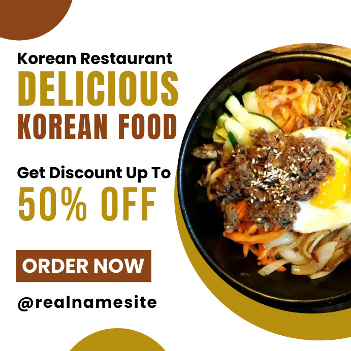 Plantilla de Delicious Korean Food | PosterMyWall