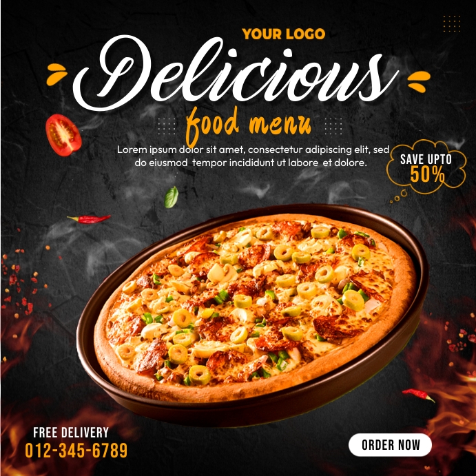 Plantilla de Delicious Menu | PosterMyWall