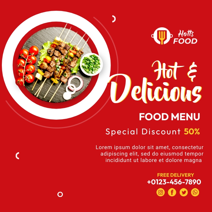 Delicious Menu Template | PosterMyWall