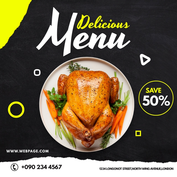 DELICIOUS MENU FLYER Template | PosterMyWall
