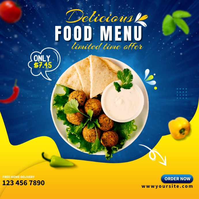 Delicious Menu Flyer Templat | PosterMyWall