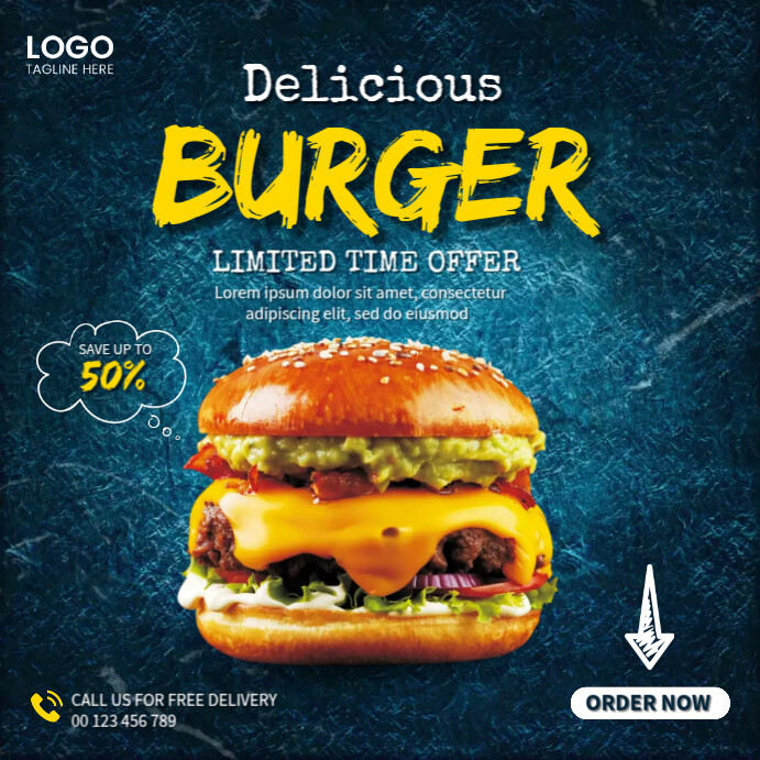 Delicious Menu Instagram Template | PosterMyWall