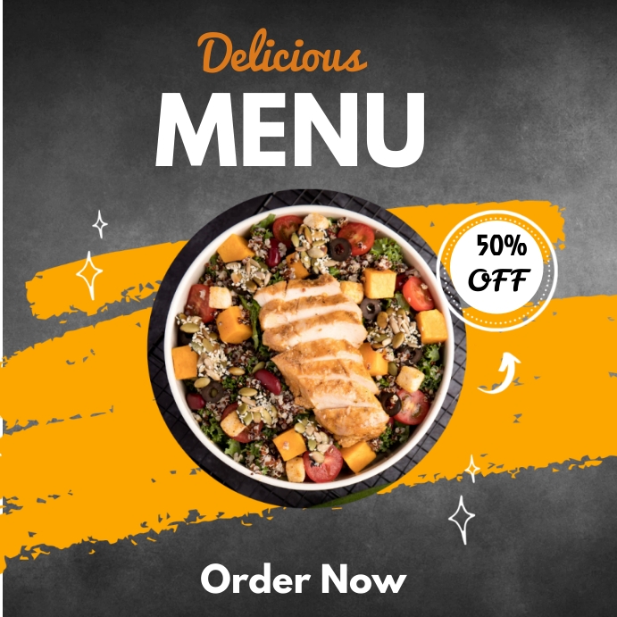 Delicious menu Instagram template | PosterMyWall