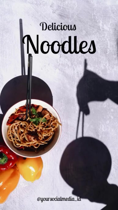 delicious noodle template | PosterMyWall