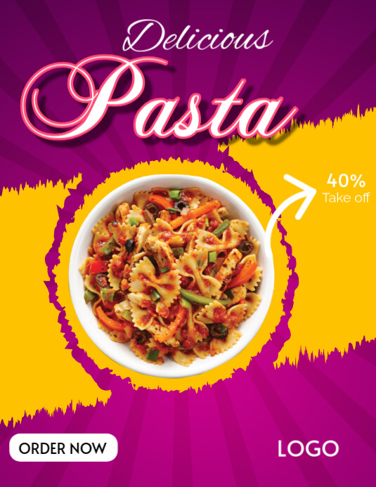 สำเนา DELICIOUS PASTA TEMPLATE | PosterMyWall