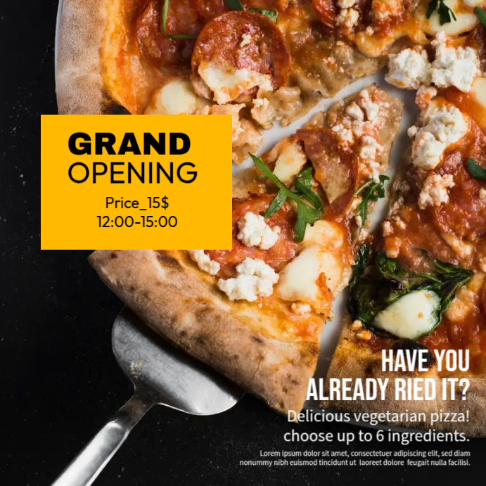 Copy of Delicious Pizza | PosterMyWall